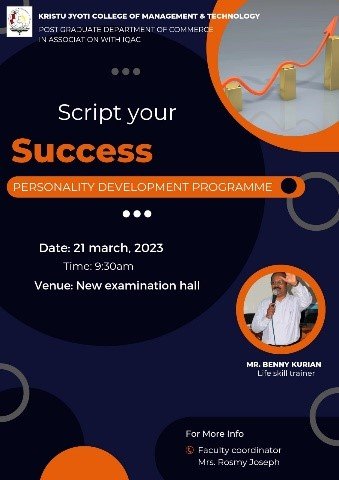 PERSONALITY DEVELOPMENT PROGRAMME - Kristu Jyoti College of Management & Technology : Kristu ...