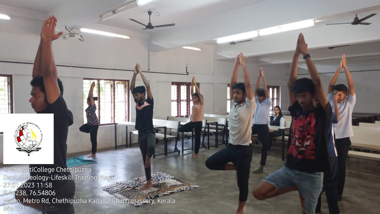 YOGA CLUB - Kristu Jyoti College of Management & Technology : Kristu ...