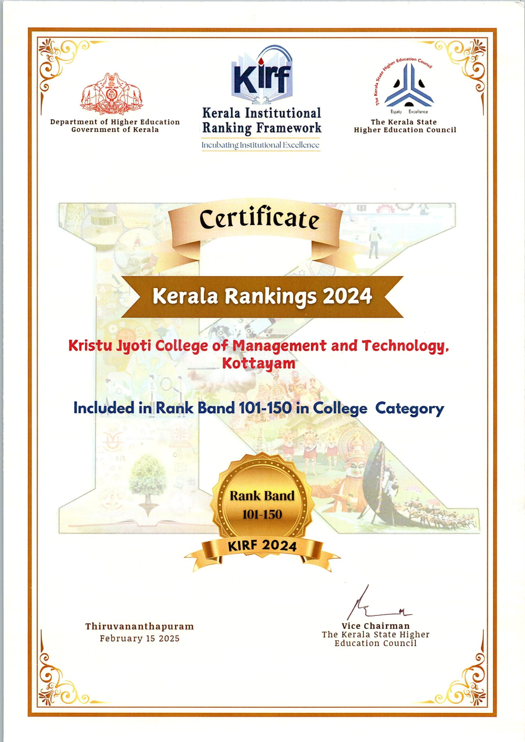 Affiliations, Recognitions and Accreditations - Kristu Jyoti College of ...